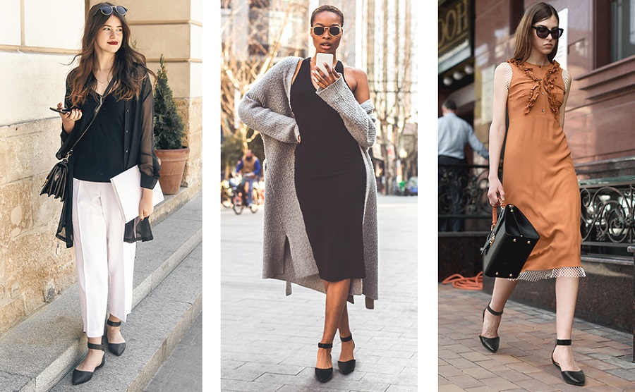 8 Marvelous Flats To Wear With Black Dress For A Magnificent Look
