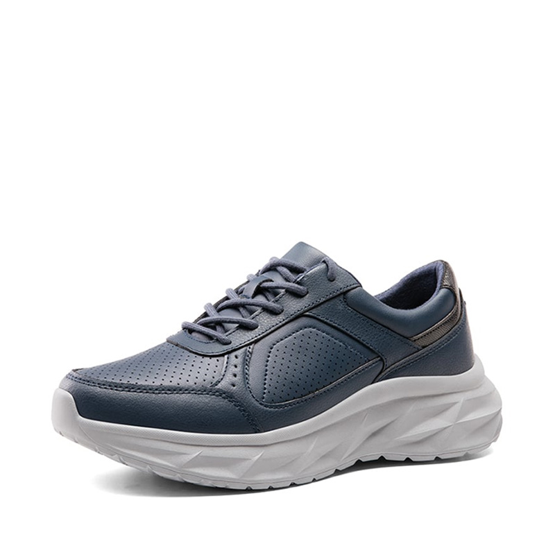 Men's Comfortable Leather Walking Sneakers-DREAM PAIRS