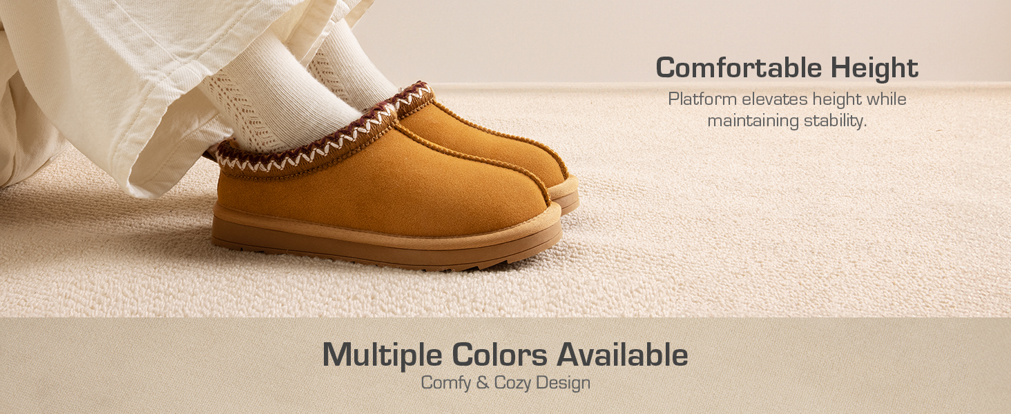 BROWN Boys & Girls Slip-On Fuzzy House Slippers-DREAM PAIRS