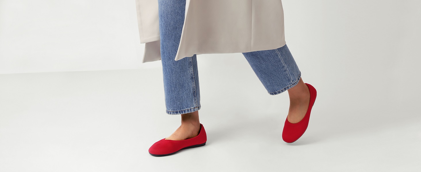 Women’s Red Flats for a Versatile Choice for Everyday