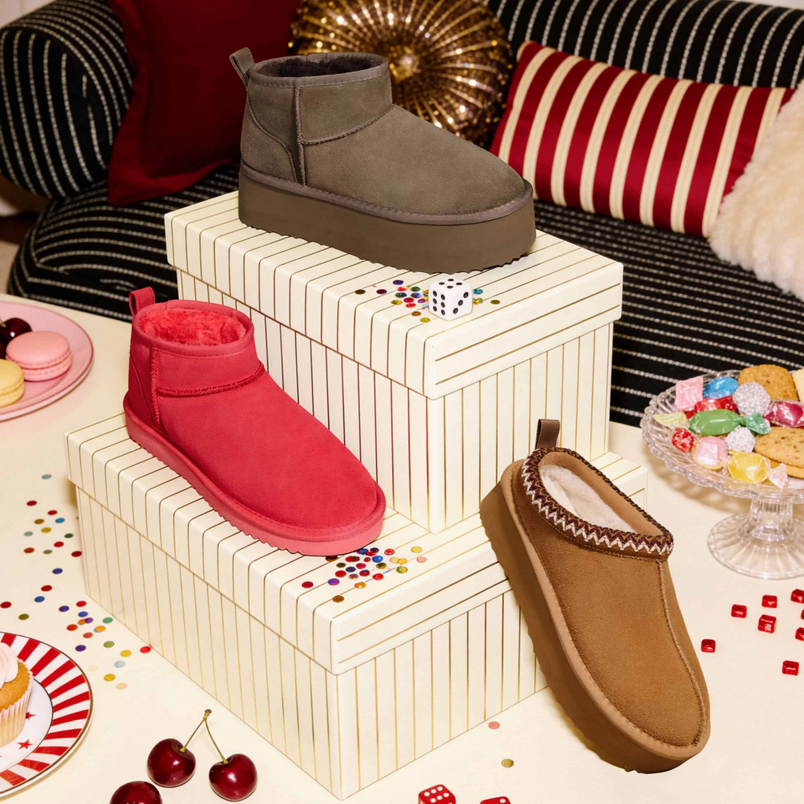 Women's Fuzzy Cozy Slippers-Dream Pairs