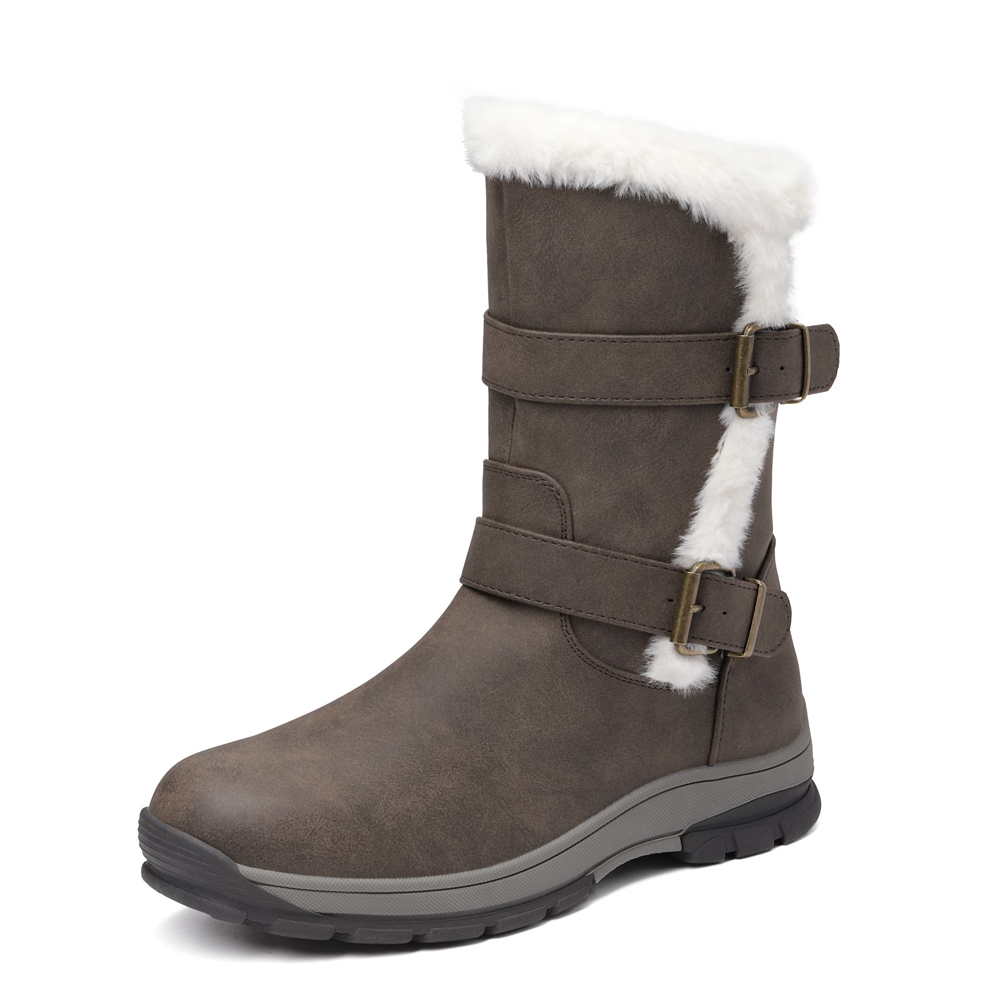 Winter Fashion Snow Boots | Mid Calf Fashion Boots-Dream Pairs