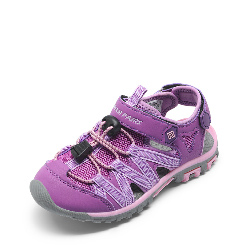 PURPLE LIGHT PURPLE Boys Girls Outdoor Sandals | Kids Sports Sandals ...