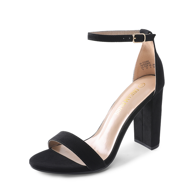 High Heel Chunky Sandals | Ankle Strap Heels-Dream Pairs
