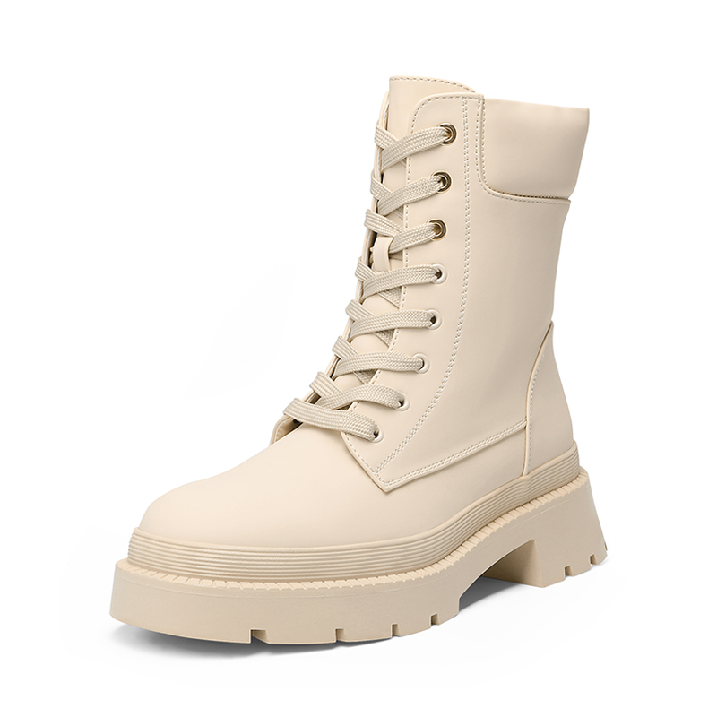 Lug Sole Platform Combat Boots-dreampairs
