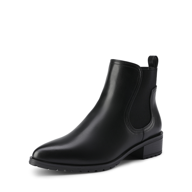 Pointed Toe Chelsea Platform Boots-dreampairs