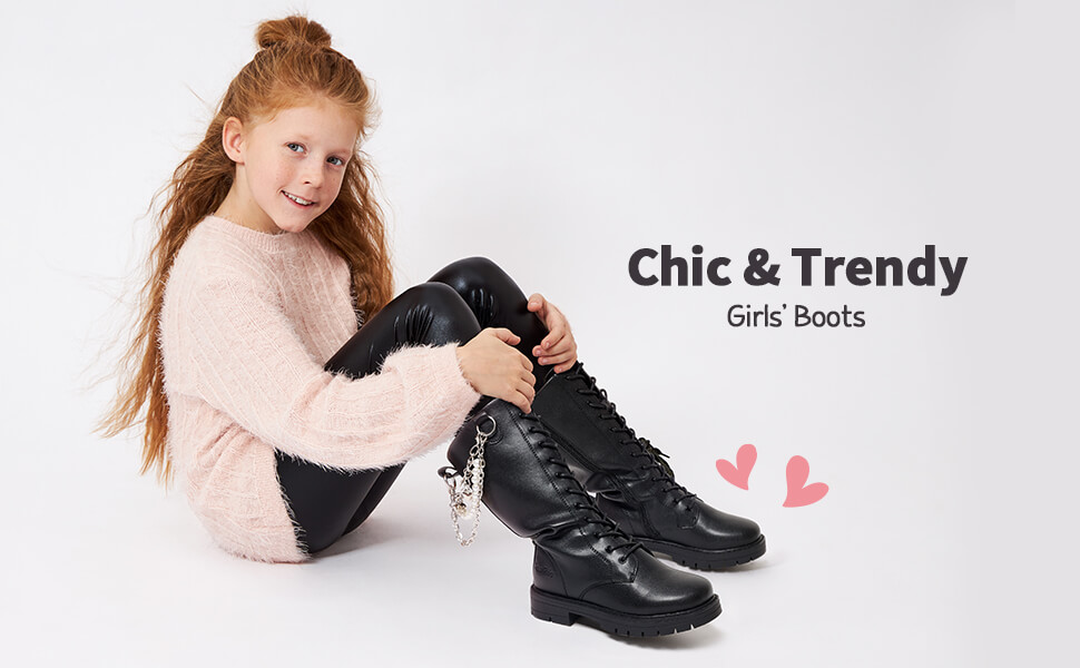 Girls' Knee High Riding Boots-Dream Pairs