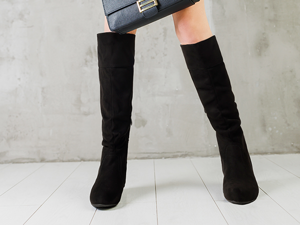 Women's Flat Knee High Boots in Leather & Suede-Dream Pairs