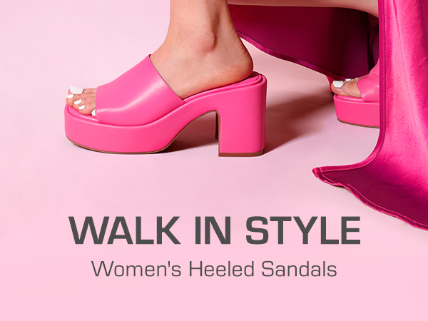 Clear Chunky Platform Slide Sandals-Dream Pairs