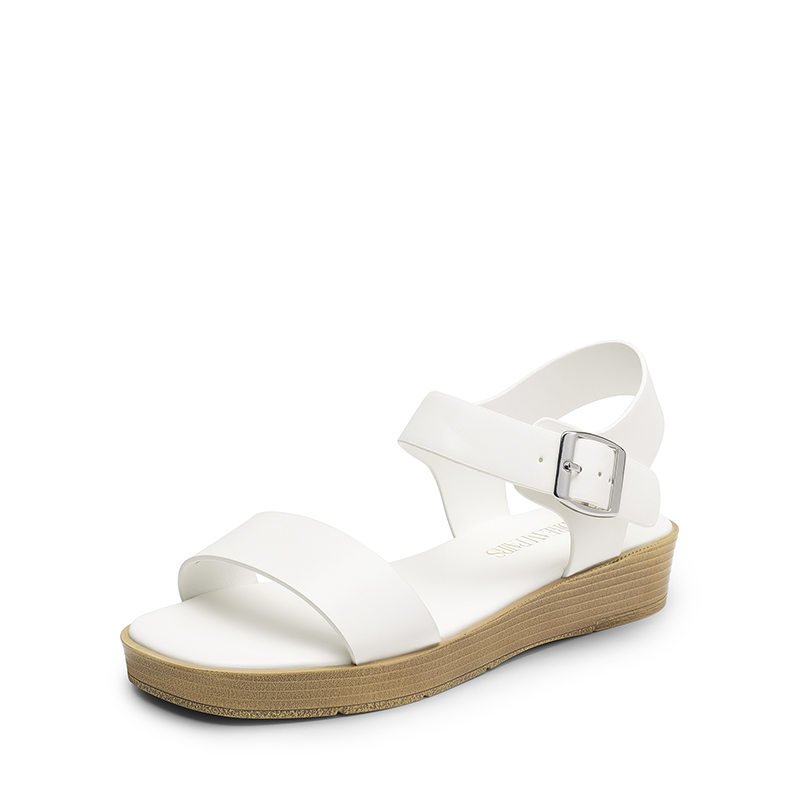 Women's Platform One-Strap Flat Sandals-Dream Pairs
