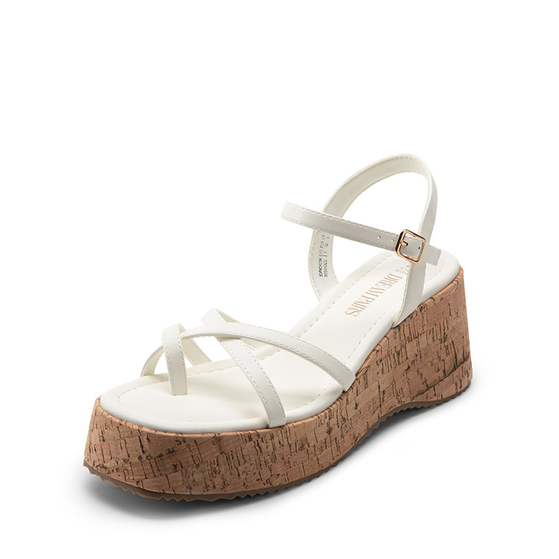 Women's Platform Cork Wedge Sandals-DREAM PAIRS