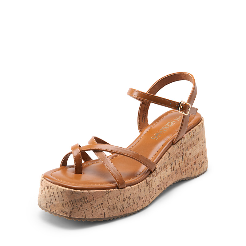 Women's Platform Cork Wedge Sandals-DREAM PAIRS