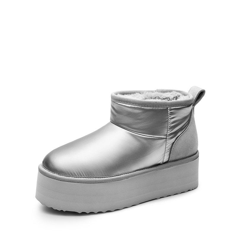 Suede Platform Mini Snow Boots
