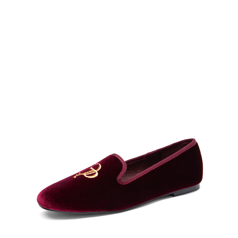 Women's Velvet Slip-On-Shoes-DREAM PAIRS