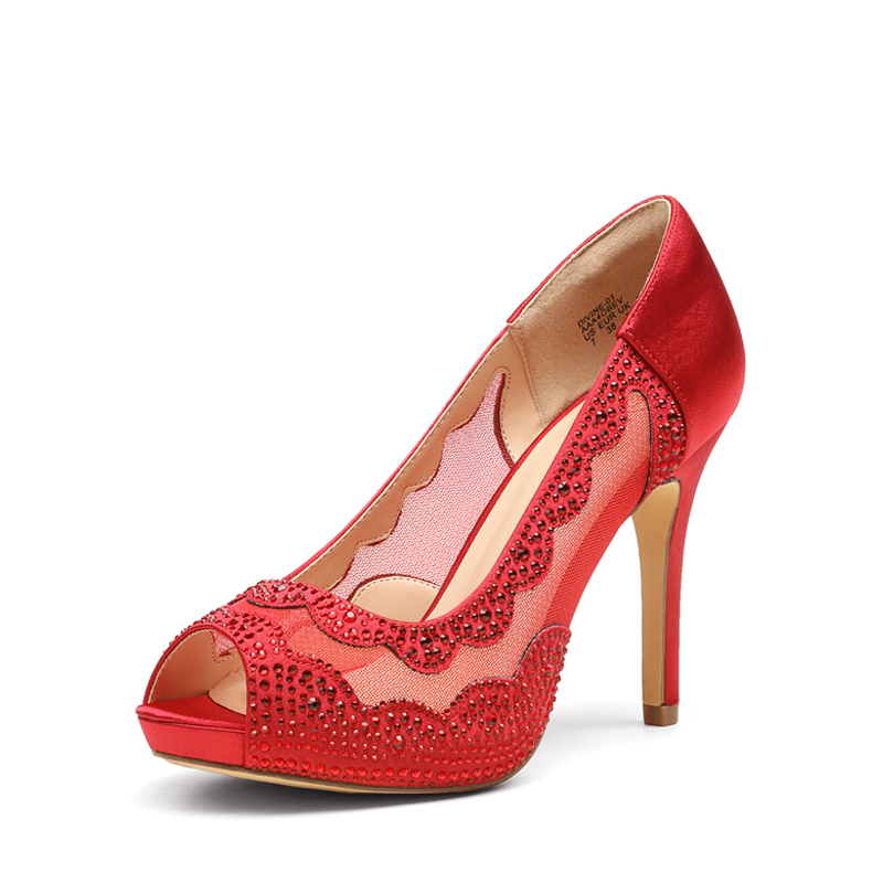 Women's Rhinestone Heel Sandals | Pump Sandals-Dream Pairs