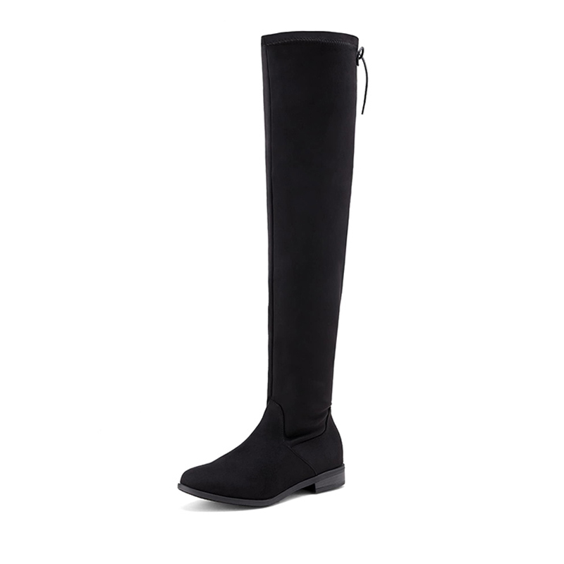 Over The Knee High Riding Boots | Low Block Heel-Dream Pairs