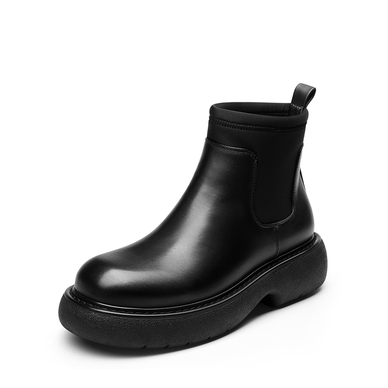 Platform Chelsea Booties | Elastic Ankle Boots-Dream Pairs