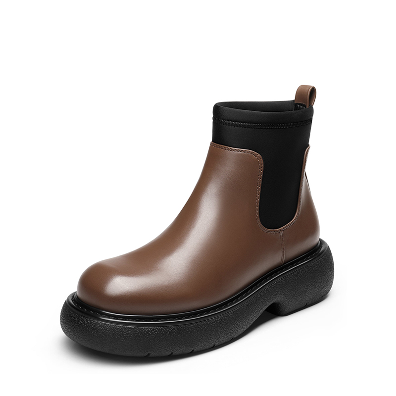 Platform Chelsea Booties | Elastic Ankle Boots-Dream Pairs