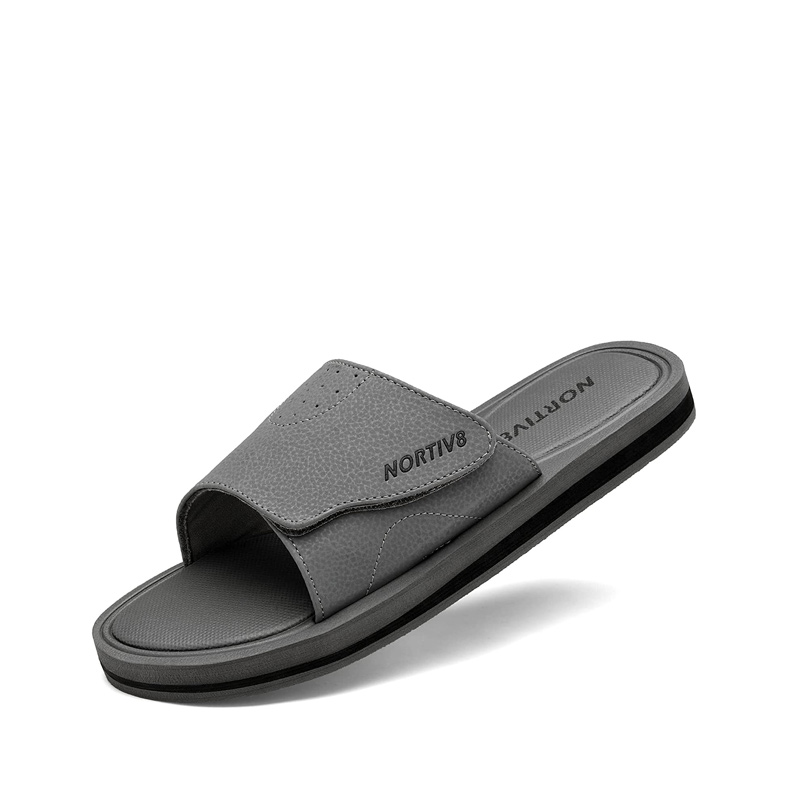 NORTIV 8 Men's Arch Support Slide Sandals