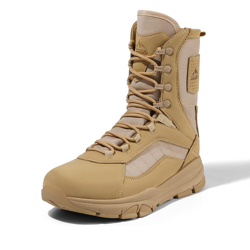 Men's Suede & Oxford High-Top Tactical Boots-DREAM PAIRS