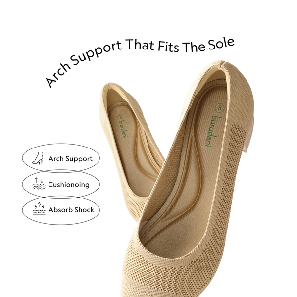 BEIGE Women's Sustainable Heels | Knit Block Heels-Dream Pairs